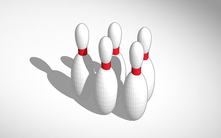 3D design Bowling Pin - Tinkercad