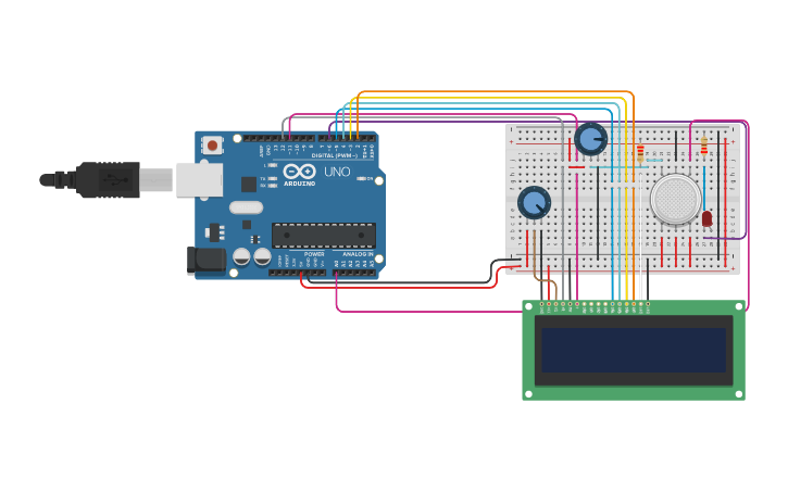 Circuit design Circuito de Gas - Jose Mendez 18B - Tinkercad