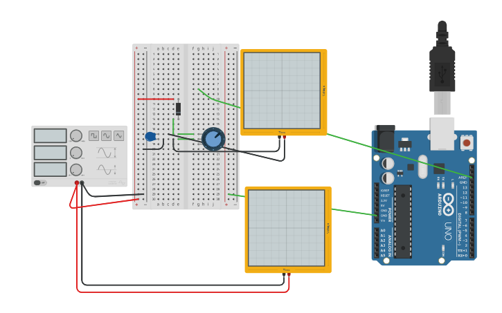 Circuit design Peak Voltage Detector - Tinkercad