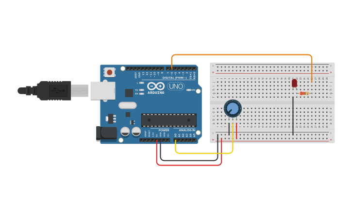 Circuit design Prática 1 - PWN na Arduíno - Controlo do Brilho de um ...