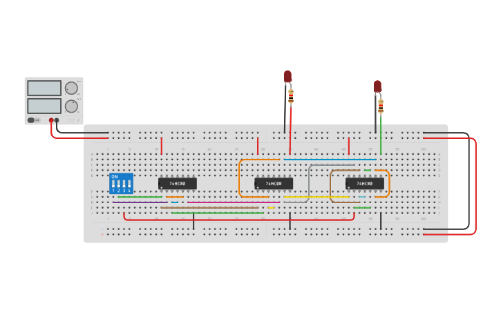Circuit design Full Subtractor Using Universal Gates | Tinkercad
