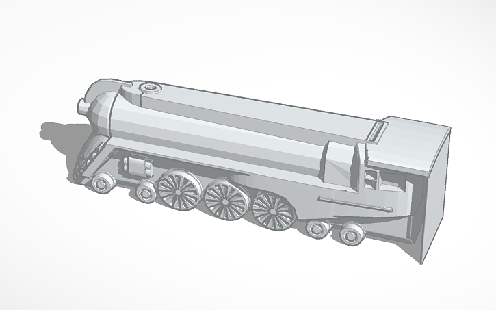 3D design Steam Locomotive - Tinkercad
