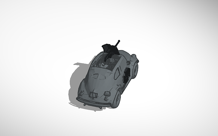 3D design German VW Command Car - Tinkercad