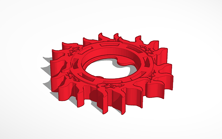 3D design fire ring - Tinkercad