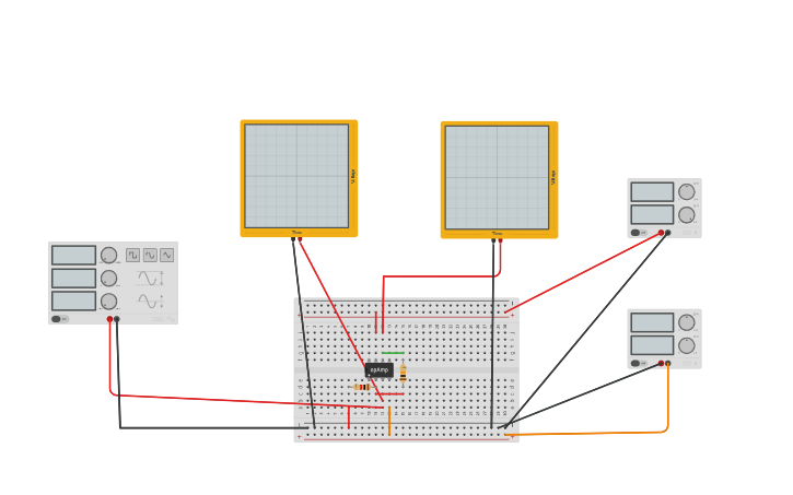 Circuit Design Non Inverting Amplifier Tinkercad