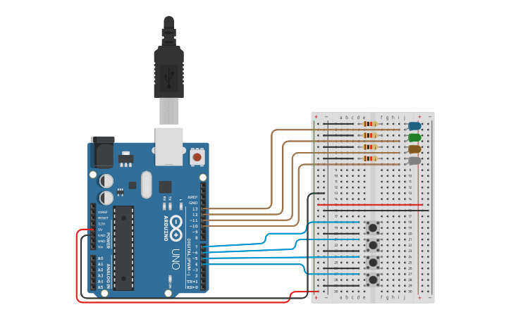 Circuit design washing machine - Tinkercad
