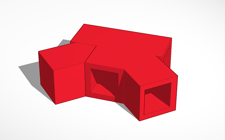 3D design Right angle corner inline with diagonal | Tinkercad