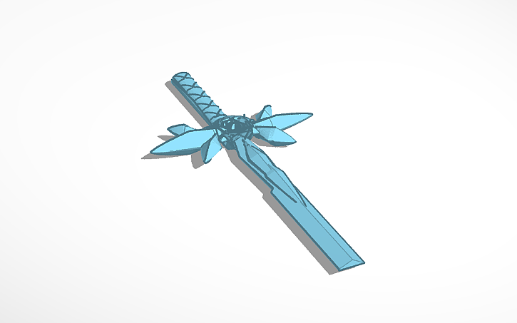 3D design Sword art online blue rose sword | Tinkercad