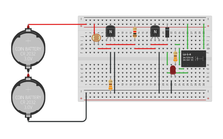 Circuit Design Relay Circuit Tinkercad