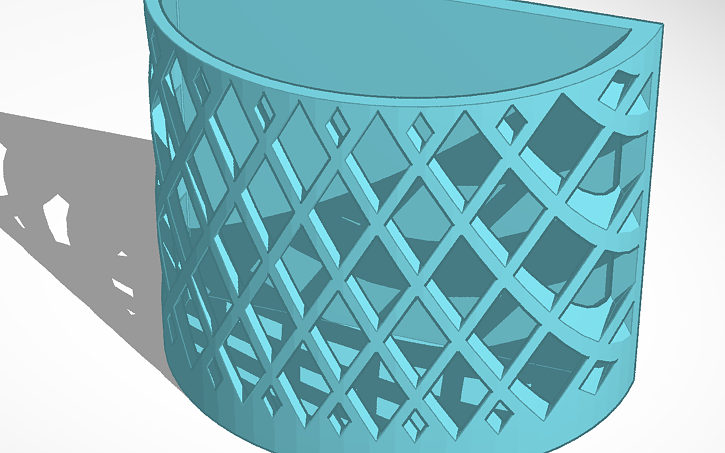 3D design Diamond locker basket - Tinkercad