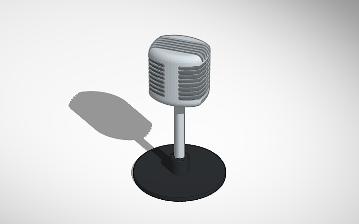 3D design Classic Microphone - BUILD VIDEO - Tinkercad