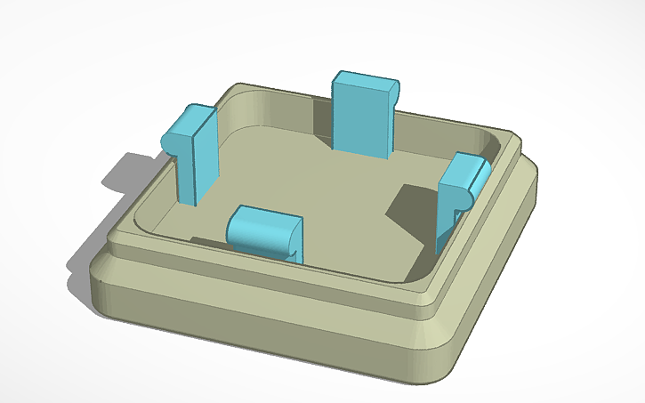 3D design Gridfinity Snap Lid 1x1 - Tinkercad