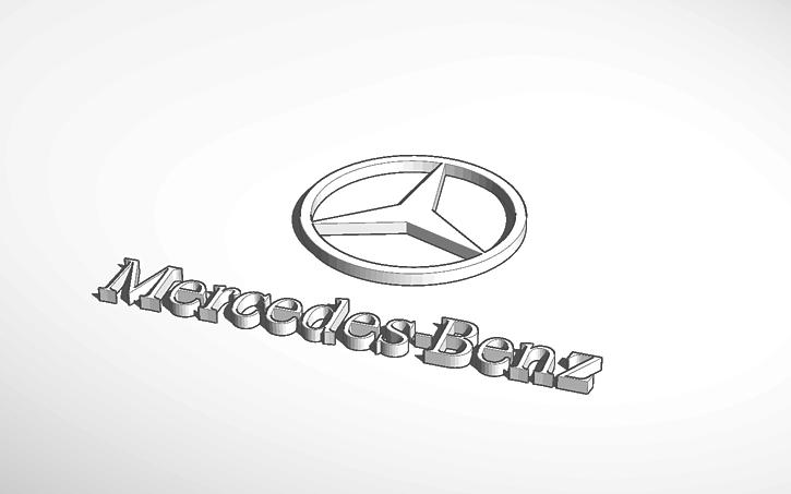 3D design mercedes logo By Atharv.D - Tinkercad