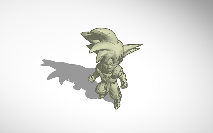 3D design Mini Goku - Dragon ball - Tinkercad