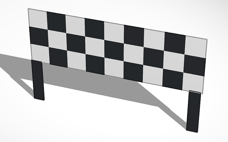 3D design finish line - Tinkercad
