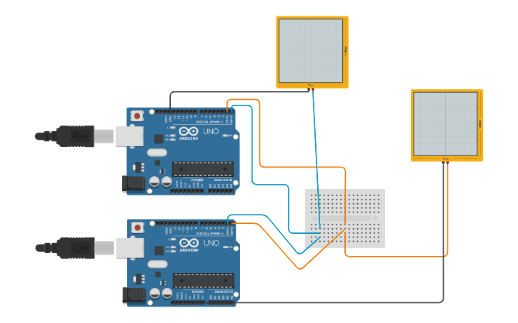 Circuit design Copy of Master/Slave | Tinkercad
