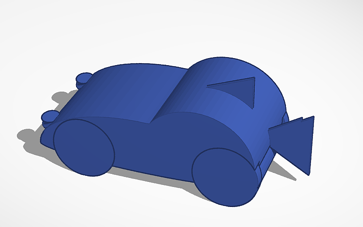 3D design Fishy car - Tinkercad