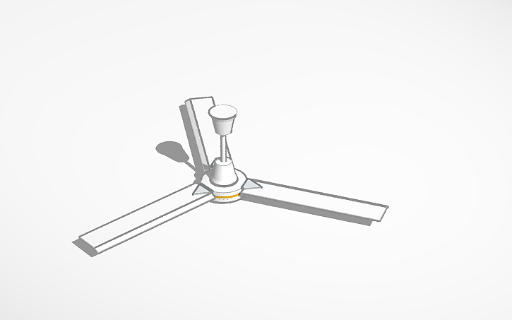 3D design Ceiling Fan - Tinkercad