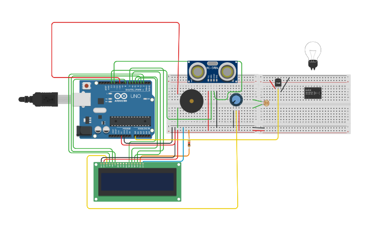 Circuit design Mega desafio - Tinkercad