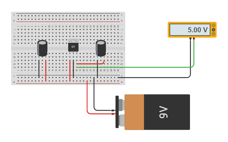 Circuit Design Voltage Regulator Tinkercad