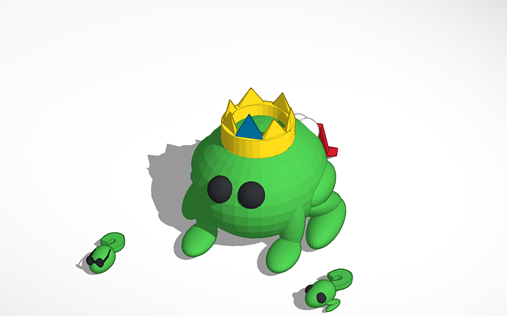 3D design king frog | Tinkercad