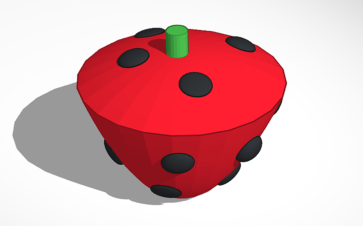 3D design Strawberry - Tinkercad
