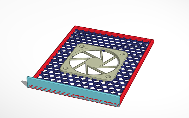 3D design CoolerMaster H500P GPU Fan 50x50 - Tinkercad