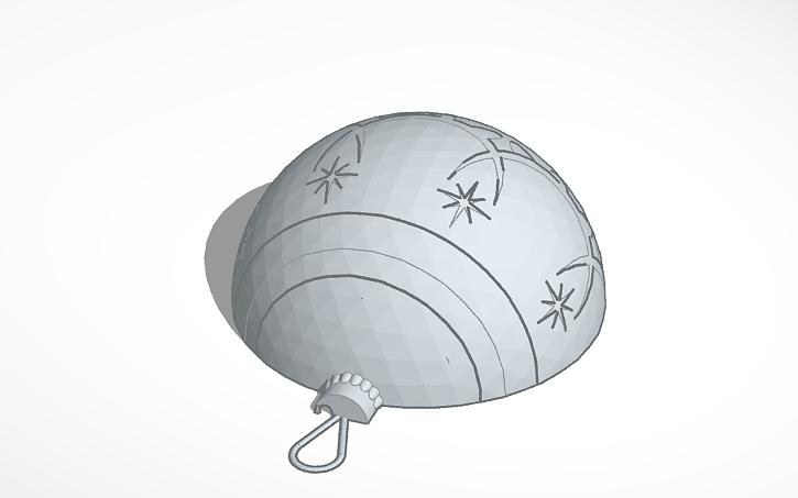 3D design Christmas Ornament | Tinkercad