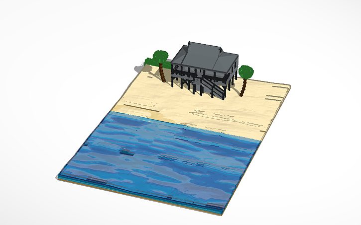 3D design Copy of beach | Tinkercad