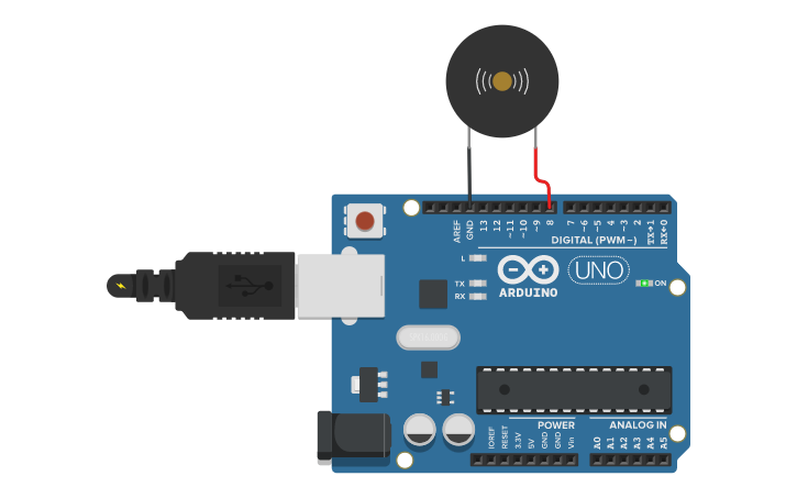 Circuit design 2.6 Passive Buzzer | Tinkercad