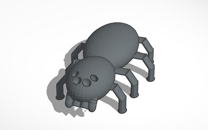 3D design Spider - Tinkercad