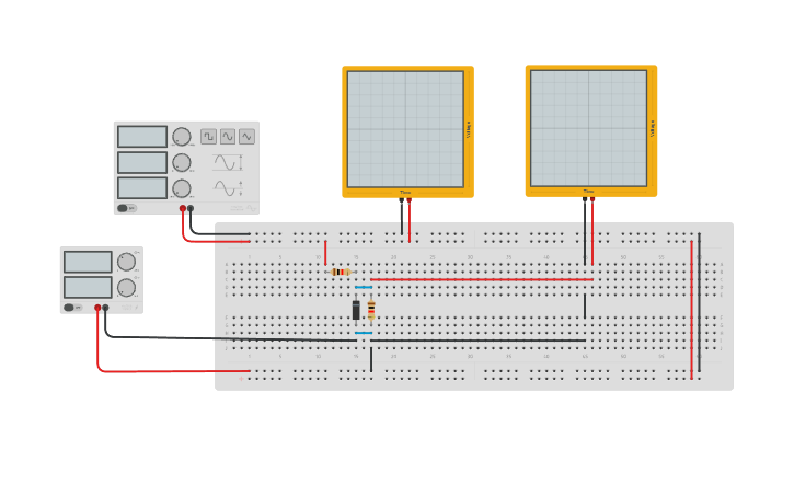 Circuit Design Negative Biased Clipper Tinkercad