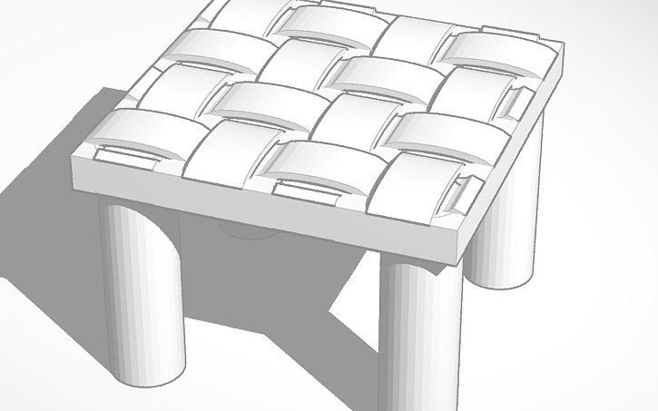3D design стол - Tinkercad