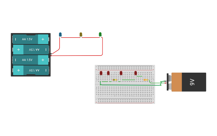Circuit Design แบบอนุกรม Tinkercad