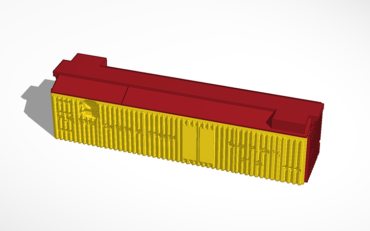 3D design #Trains D&RGW Reefer for 3D Printing #1 | Tinkercad