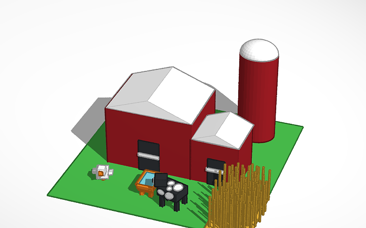 3D design Copy of Cow's Farm | Tinkercad