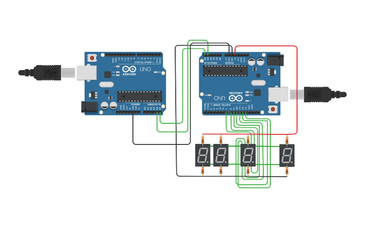 Circuit Design Seven Segment Tinkercad 