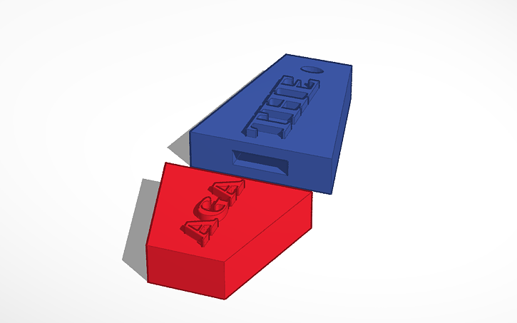 3D design support clef usb | Tinkercad
