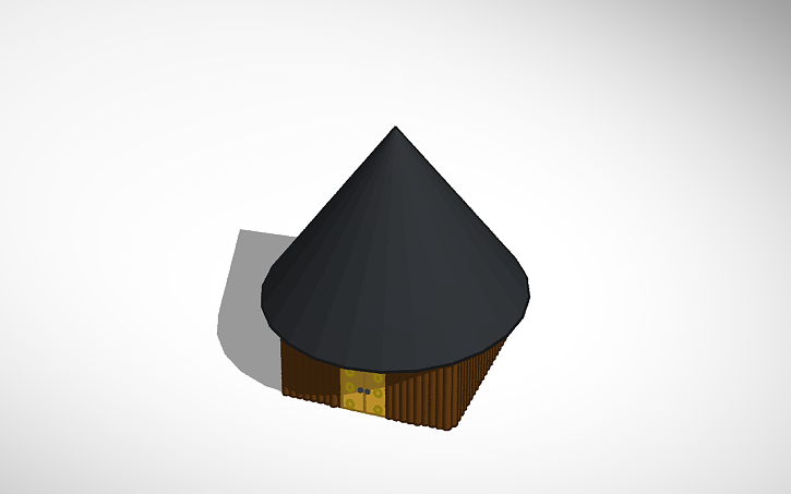 3D design hut | Tinkercad