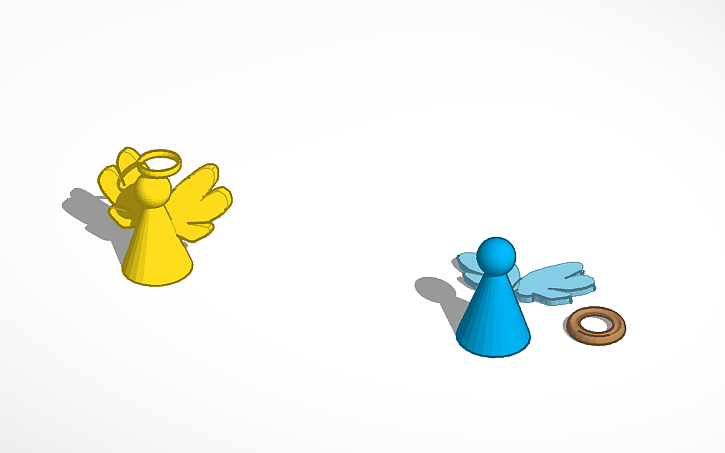 3D design Angel example - Tinkercad