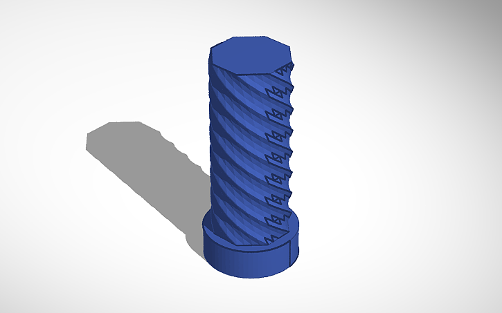 3D design Twist container top satisfying | Tinkercad