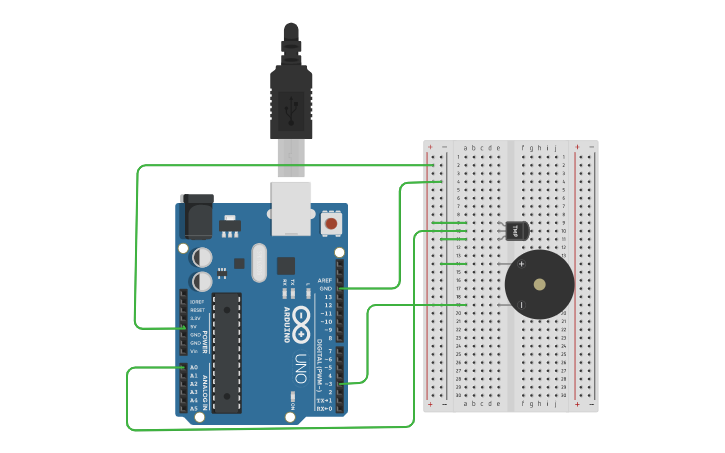 Circuit Design Sensor De Temperatura Tinkercad