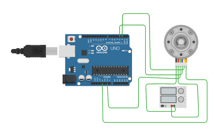 Circuit design encoder - Tinkercad