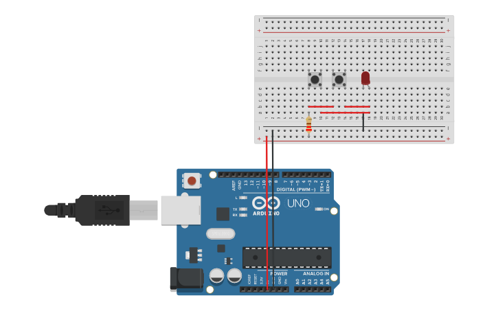 Circuit design Physical Computing_W1_1 - Tinkercad