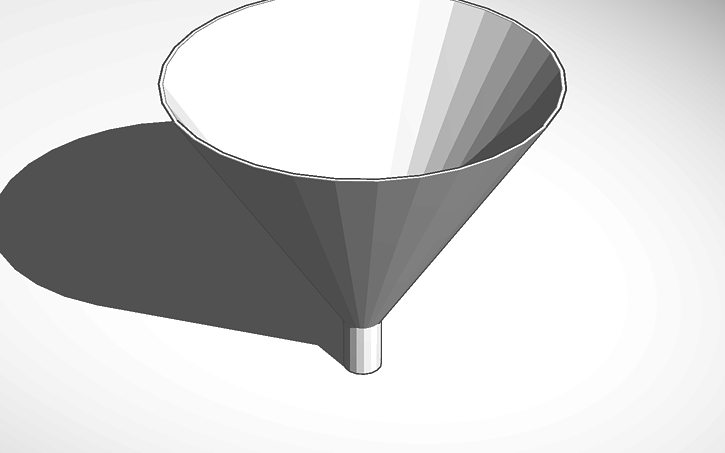 3D design funnel | Tinkercad