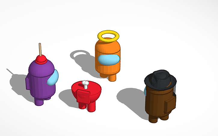 3D design Among Us Meme | Tinkercad