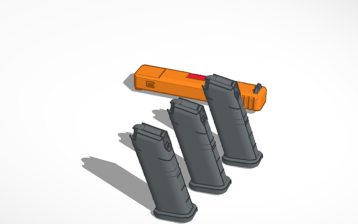 3D design glock - Tinkercad