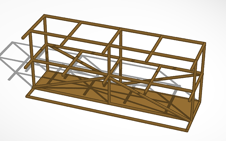 3D design Scrap Wood Storage - Tinkercad