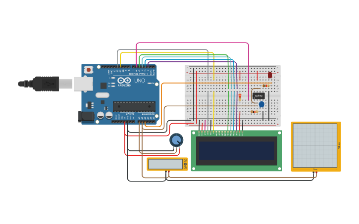 Circuit design PWM-out | Tinkercad