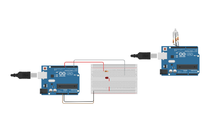 Circuit Design Маячок Tinkercad